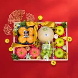 Chinese New Year Premium Moonlight Fruit Basket - Gift Hampers HK